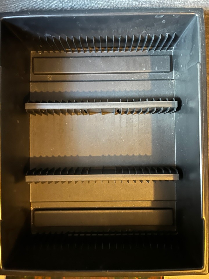 Vintage Alpha CD Storage Case Holds 72 CDs Heavy Duty Plastic Box With ...