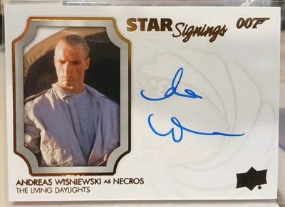 James Bond 007 Villains & Henchmen Andreas Wisniewski Autograph SS-AW ...