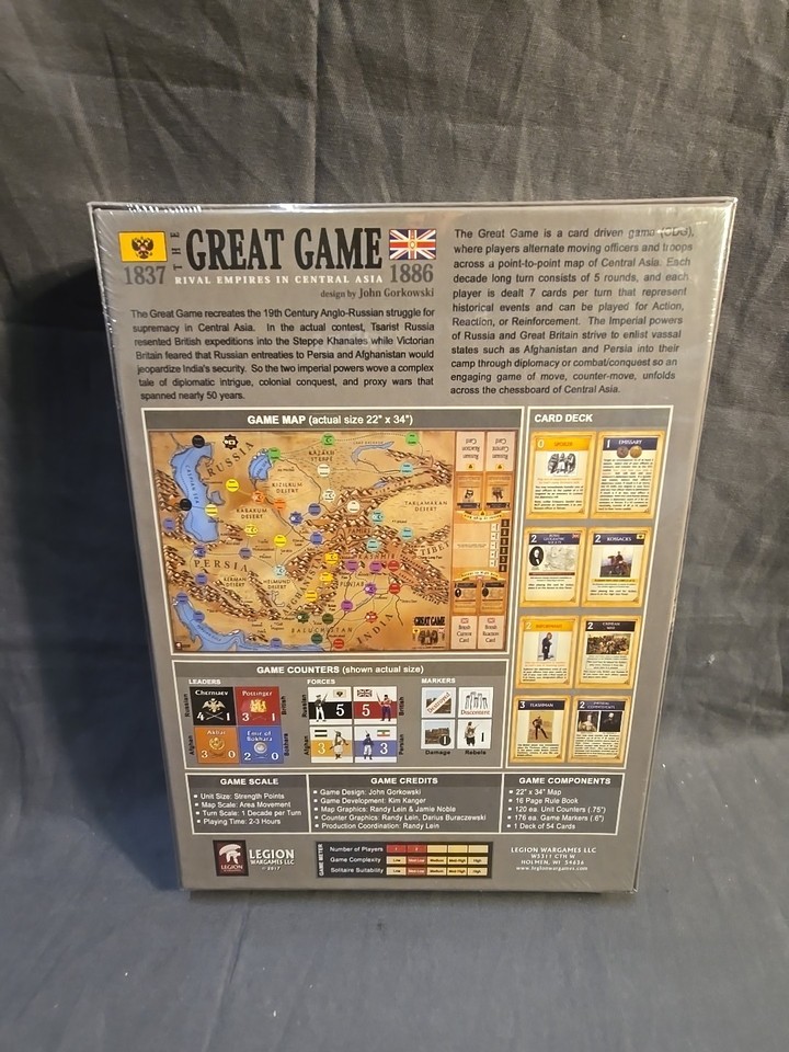 Legion Wargames The Great Game New In Shrink Wrap Fast Shipping | eBay