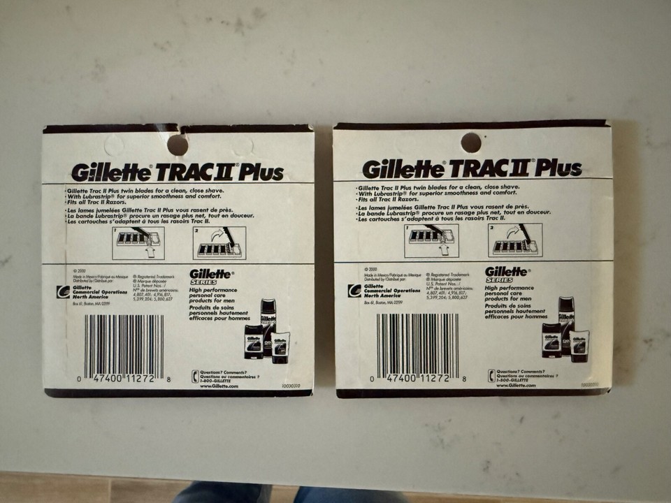 Gillette Track Trac II / 2 PLUS Razor Blade Shaver Replacement ...
