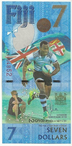 REPLACEMENT P-120r 2017 Fiji 7 dollar note UNC Combined Shipping world ...