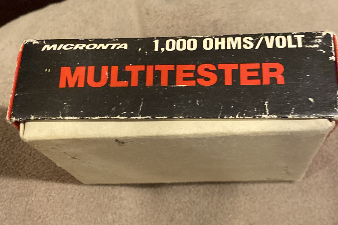 Vintage Micronta 8 Range Multimeter Multitester Tester AC/DC 22-027U ...