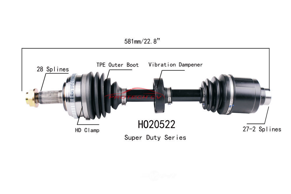 CV Axle Shaft PROTECH HO20522 fits 02-06 Acura RSX for sale online | eBay