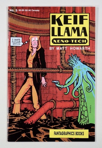 1988 Matt Howarth KEIF LLAMA, XENO-TECH #3 Space Opera FANTAGRAPHICS ...