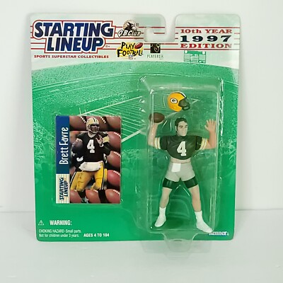 1997 NFL Starting Lineup Football Action Figure SLU Brett Favre Packers ...