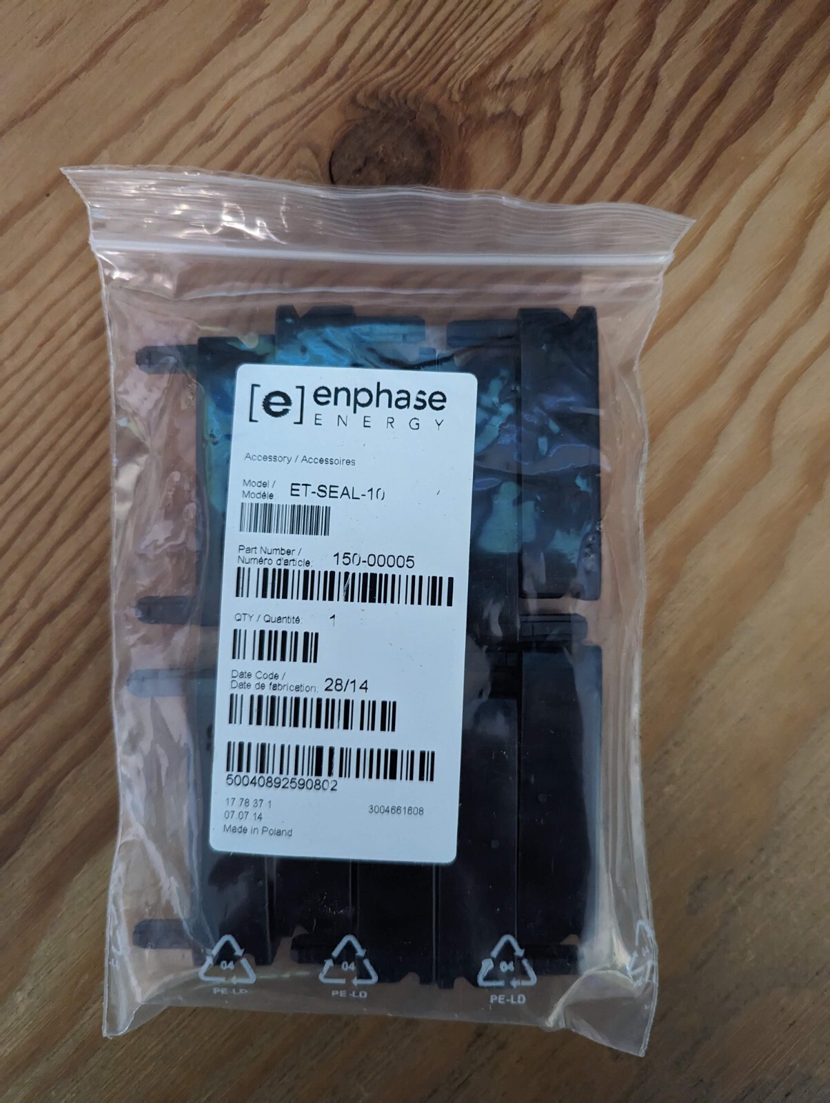 10, Enphase Energy ET-Seal-10 Watertight Sealing Cap for Enphase Engage ...