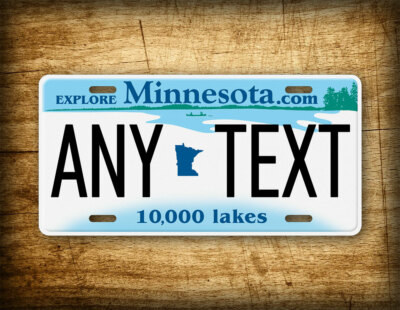 Custom Minnesota Novelty State License Plate MN Replica Personalized ...