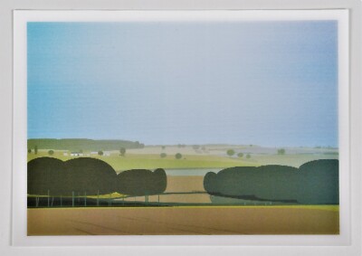 JULIAN OPIE 'French Landscape 1', 2005 Lenticular 3-D Motion Postcard ...