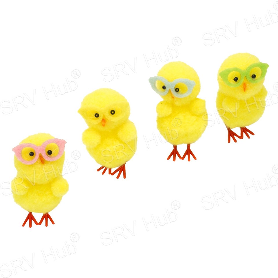 Multi Colored Chenille Chicks Goggles Chicks Light UP Chicks Easter ...