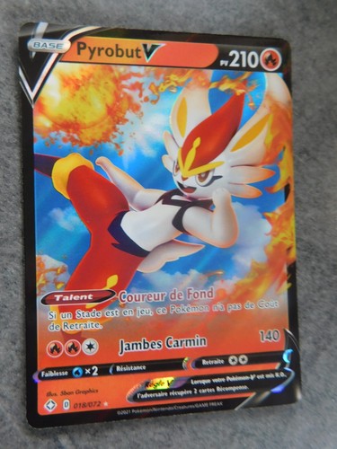 Carte Pokémon - Pyrobut V 018/072 - Destinées Radieuses - Neuve FR | eBay