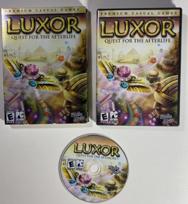 LUXOR Quest for the Afterlife PC CD-ROM MUMBO JUMBO Games 811930105266 ...