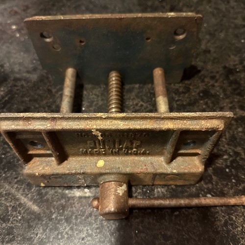 Dunlap Bench Vise No. 506-51870 Vintage USA Under Mount Wood Working ...