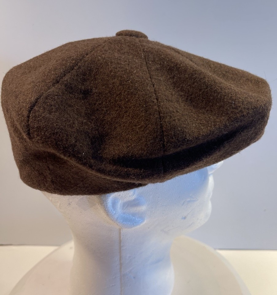 Classic Flat Cap Xl Men’s Totes Wool blend Brown Newsboy Gatsby Cabbie ...