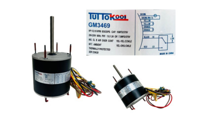 Tuttokool GM3469 208/230V condenser motor Multi-horse Blower Motor in ...