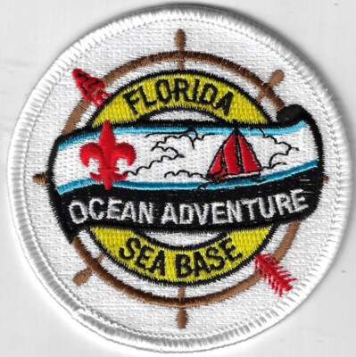 Ocean Adventure Florida Sea Base BSA Patch WHITE Bdr. [PL606] | eBay