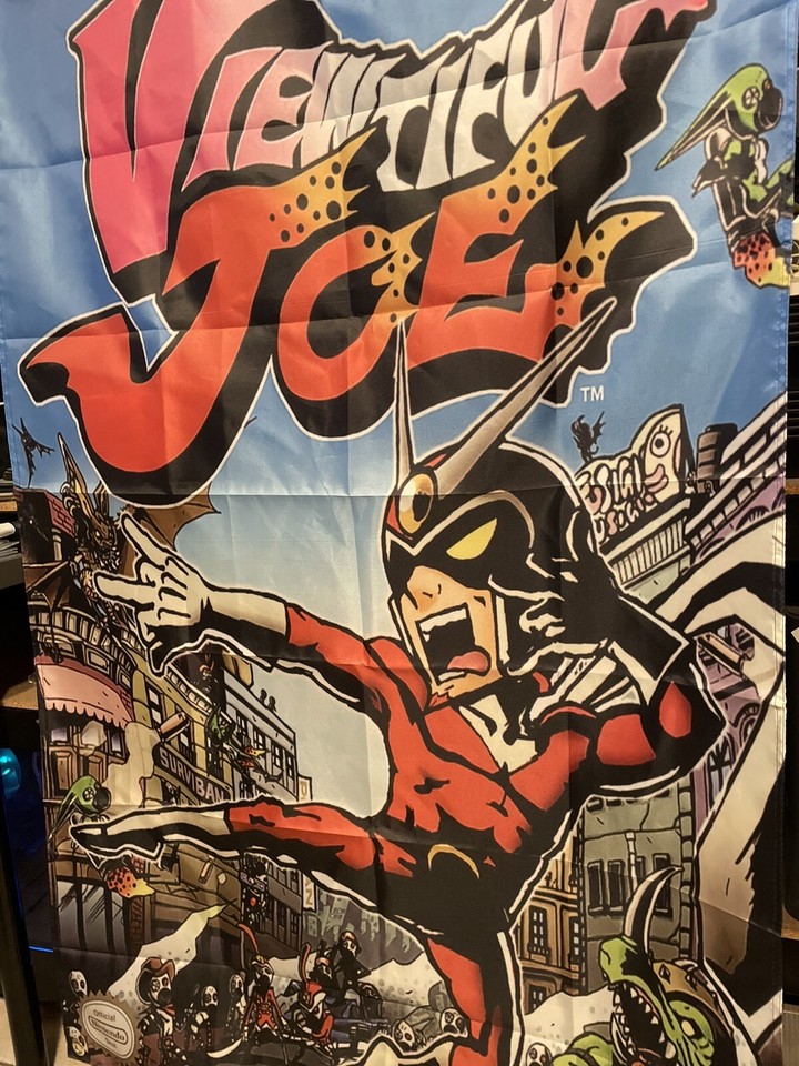 Viewtiful Joe 5ft Flag Nintendo Gamecube 2003 Banner Poster Capcom NGC ...