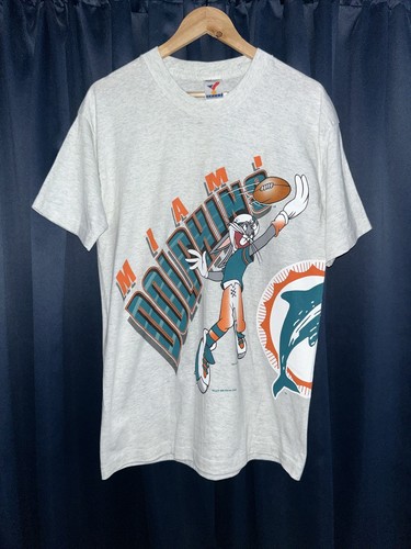 RARE Vintage Artex Sportswear Bugs Bunny Miami Dolphins T-shirt- Size ...