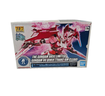 Bandai HG Gundam Base Limited Gundam OO Diver TRANS-AM Clear 1/144 ...