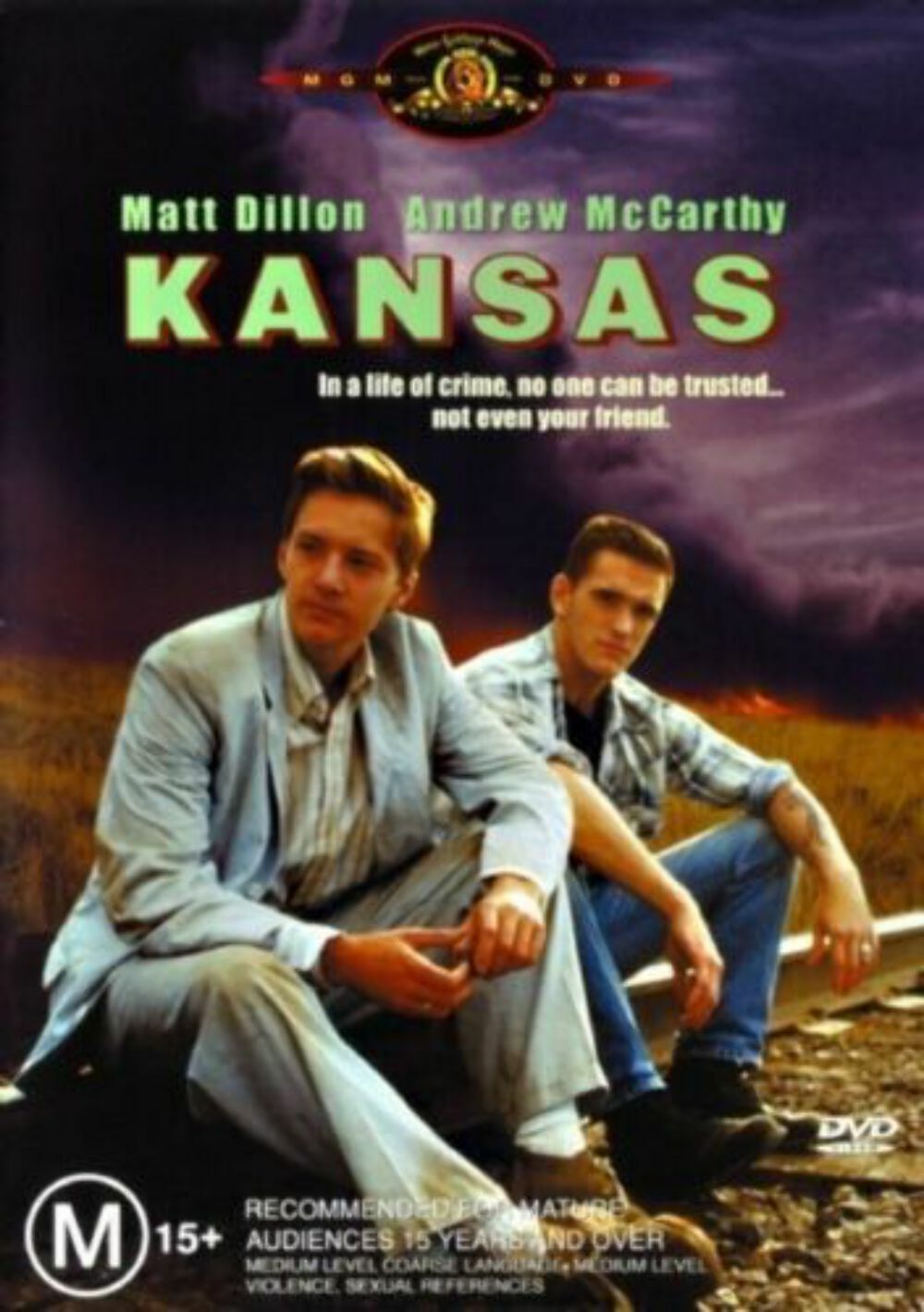 Kansas DVD 1988 Action Adventure Matt Dillon, Andrew McCarthy ...