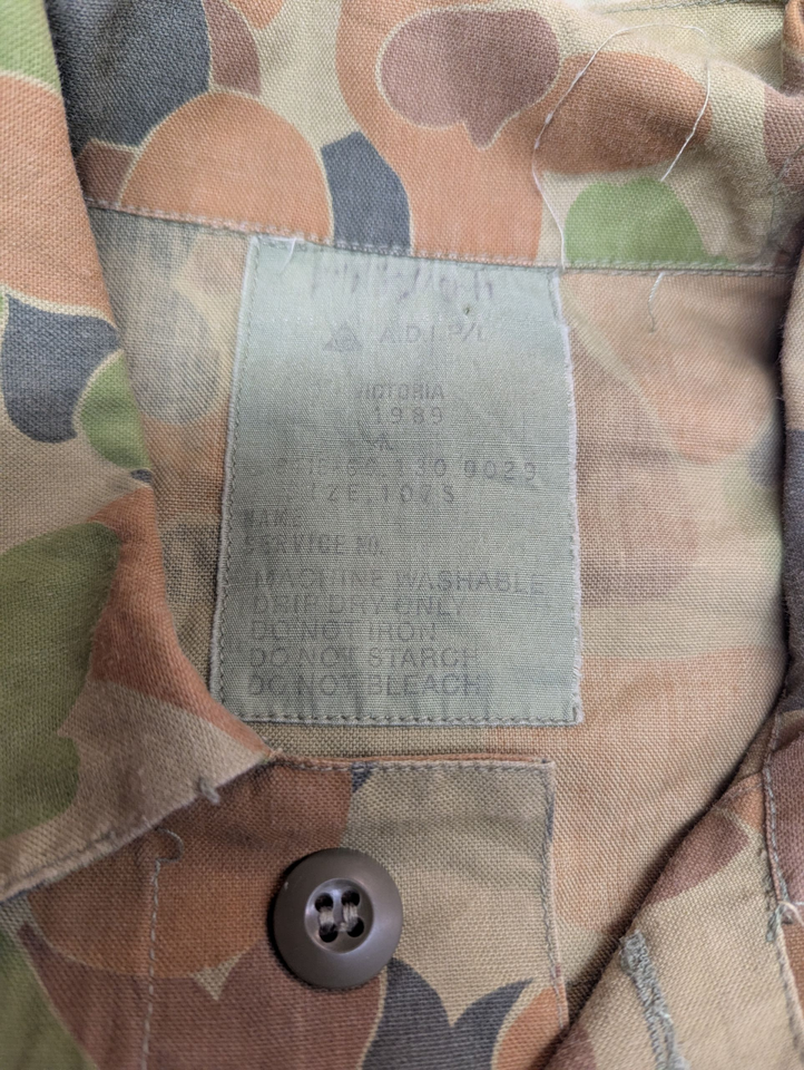 Australian Military Auscam Camo Combat Shirt Size 107S - 44" Chest #219 ...