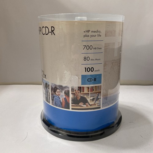 Blank CDs CD-R 52x 700MB 80MIN HP 100 PK NEW SEALED Blank CD Computer CD Rom 637668100195 | eBay