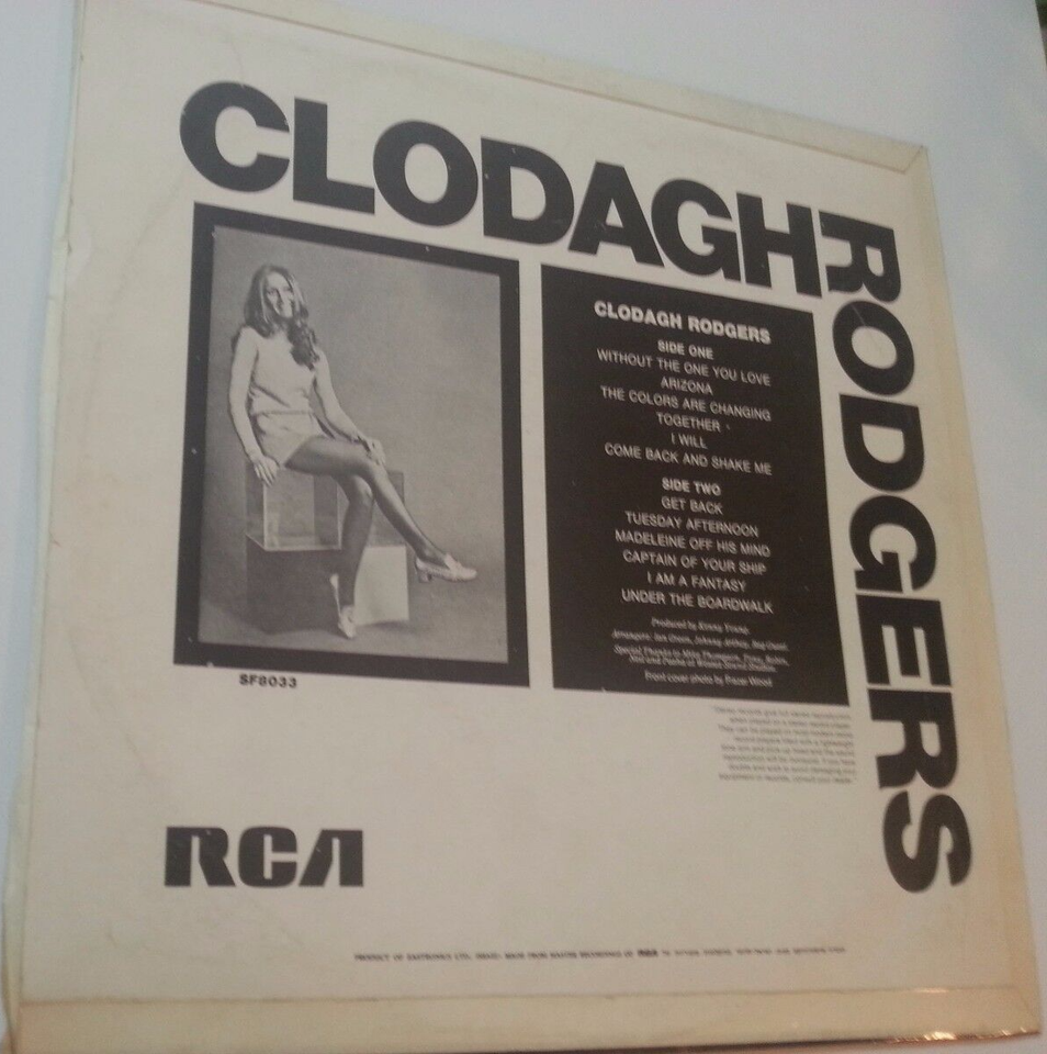 CLODAGH RODGERS ISRAELI LP 1ST LAMINATED HEBREW COVER | eBay