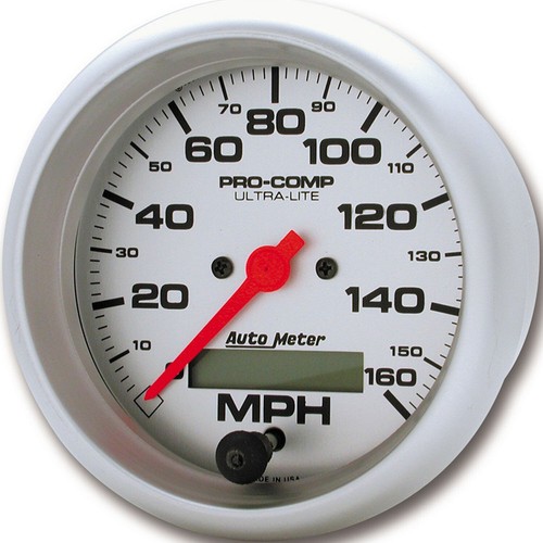Auto Meter Gauge Ultra-Lite Speedometer 3 3/8 in. 160mph Electric Programmable w | eBay