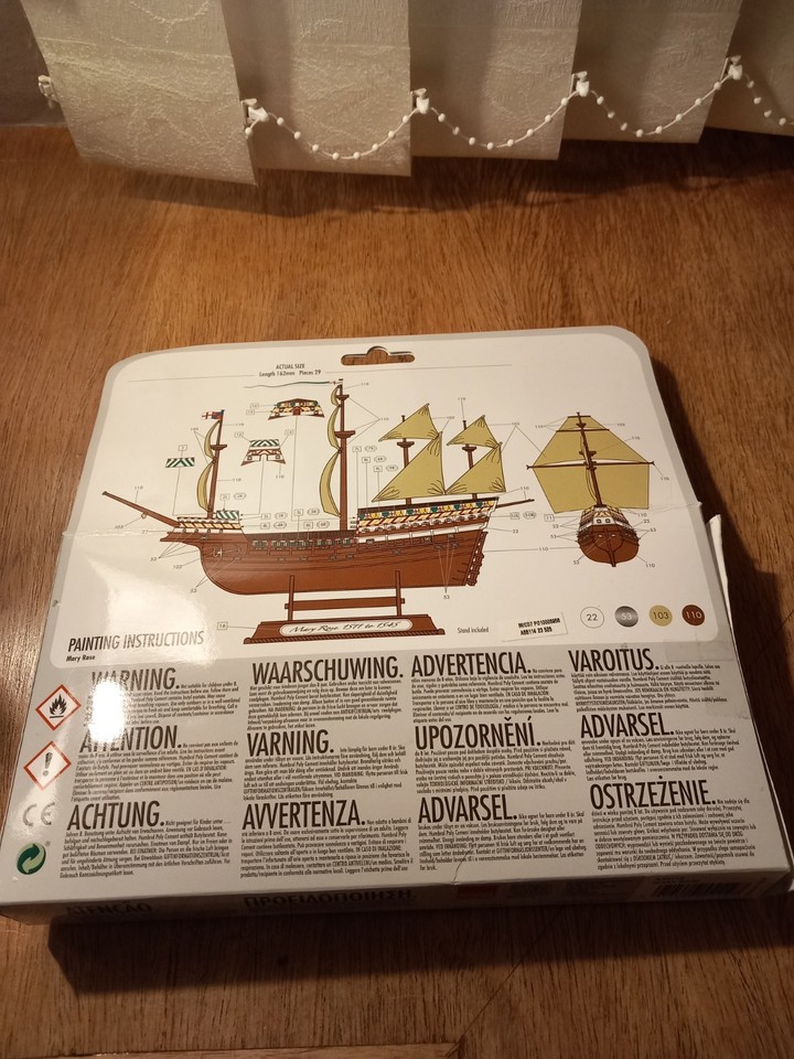 Unused Airfix MARY ROSE Ship Model Kit 1:400 | eBay UK