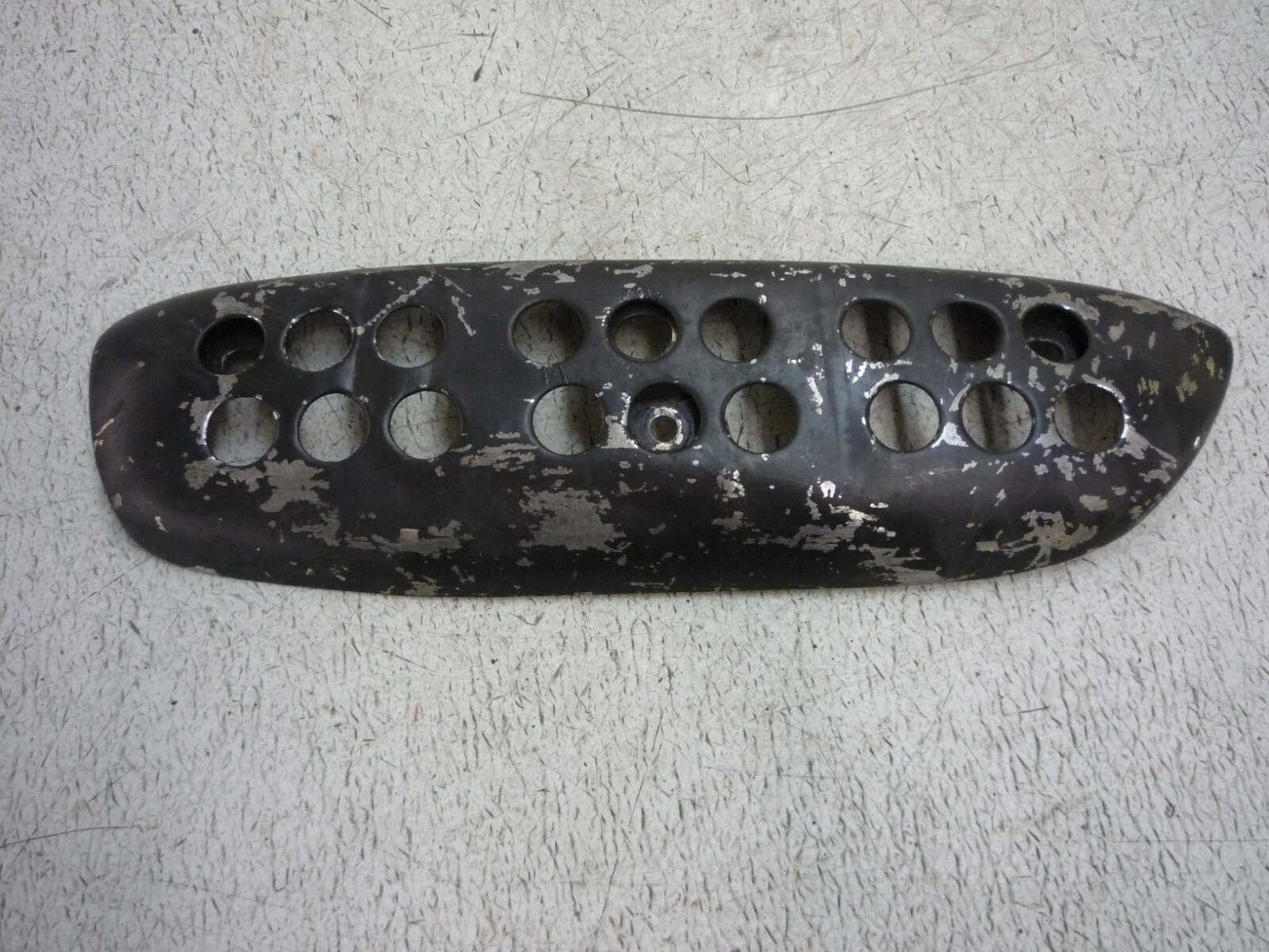 HONDA CL350 CL 350 SCRAMBLER LEFT EXHAUST MUFFLER PIPE HEAT SHIELD ...