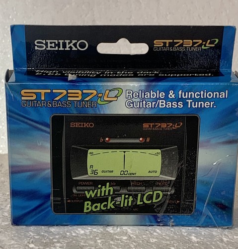 Seiko ST757-L Chromatic Guitar Tuner Digital LCD Screen | eBay