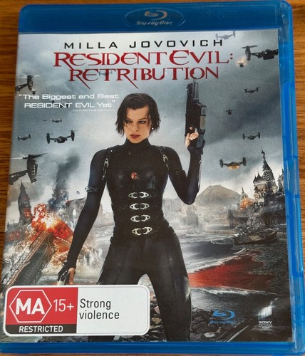 Resident Evil - Retribution (Blu-ray, 2012) Region Free Very Good ...