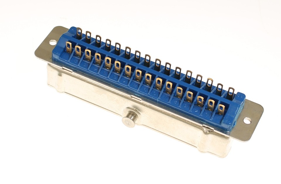 32 Pin Contact Cable Panel Blue Ribbon Connector Plug WirePro | eBay