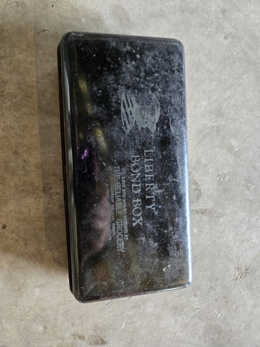 WWII Liberty Bond Metal Box Black Good Condition 1940's Home Front (No ...