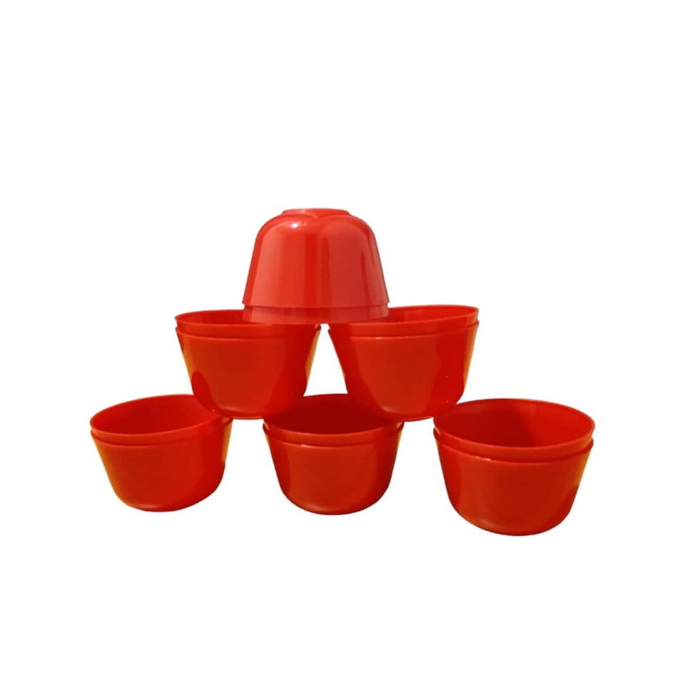 Puto Mold Talam Pichi Kutsinta Lompang 12 pieces 4.5cmRed Color Kueh ...