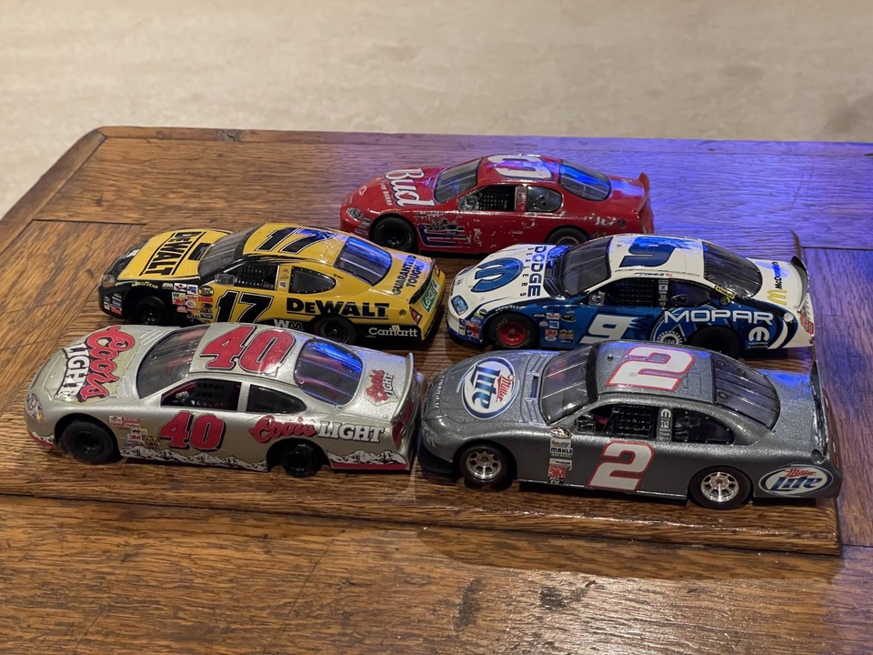 8 Scalextric SCX Nascar 1/32 Slot Car Lot | eBay