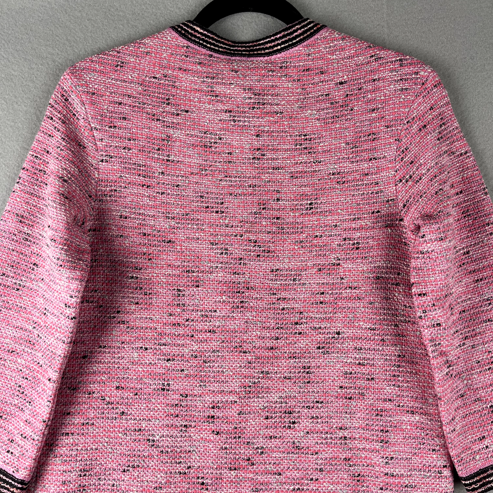 St John For Mary Kay Long Tweed Jacket Womens 0 Pink Wool Old Money ...