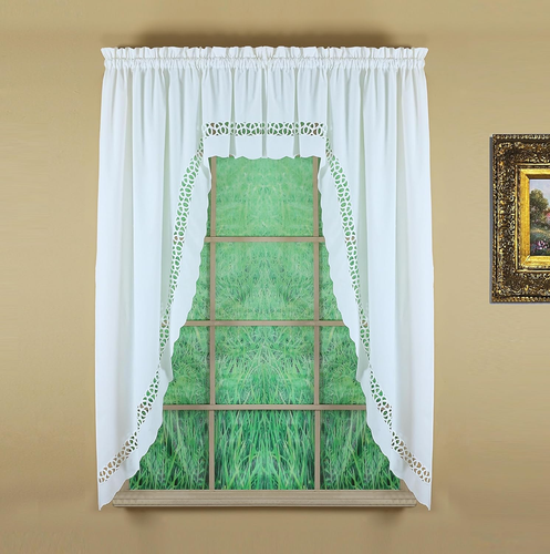 Hellina Tapework Window Swagger, 63-Inch - 63"W x 80"L (Pack of 1 ...
