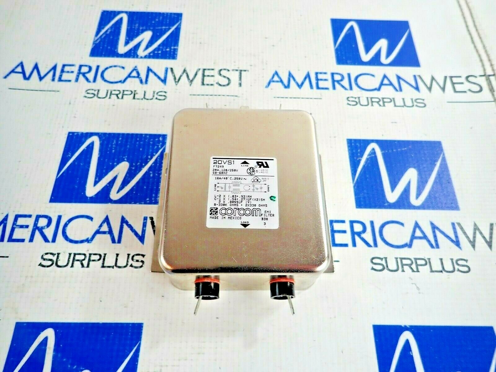 CORCOM 20VS1 EMI FILTER 20A 120/250V | eBay