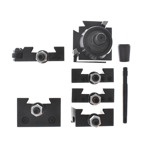 6Pcs AXA 250-111 Wedge Type Quick Change Tool Post Holder Set For Lathe ...