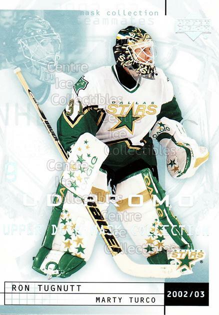 2002-03 UD Mask Collection UD Promo #27 Ron Tugnutt, Marty Turco | eBay