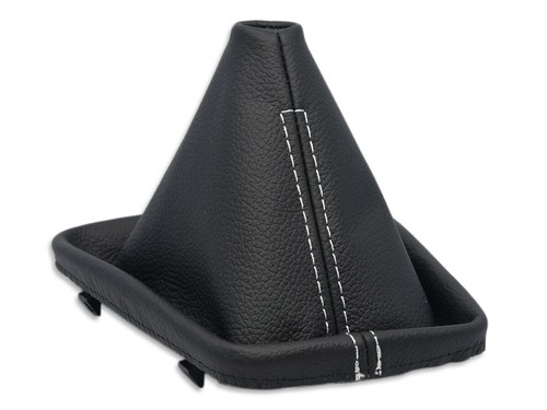 FOR BMW E36 BMW E46 GEAR SHIFT BOOT GAITER COVER LEATHER STITCH WHITE ...