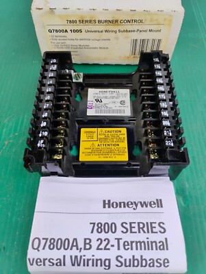Honeywell Q7800 A1015 22 Terminal Universal Wiring Subbase - Panel ...