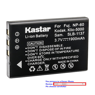 Kastar Replacement Battery for POLAROID PR-108DG DVC-00725F PDC-3370 ...