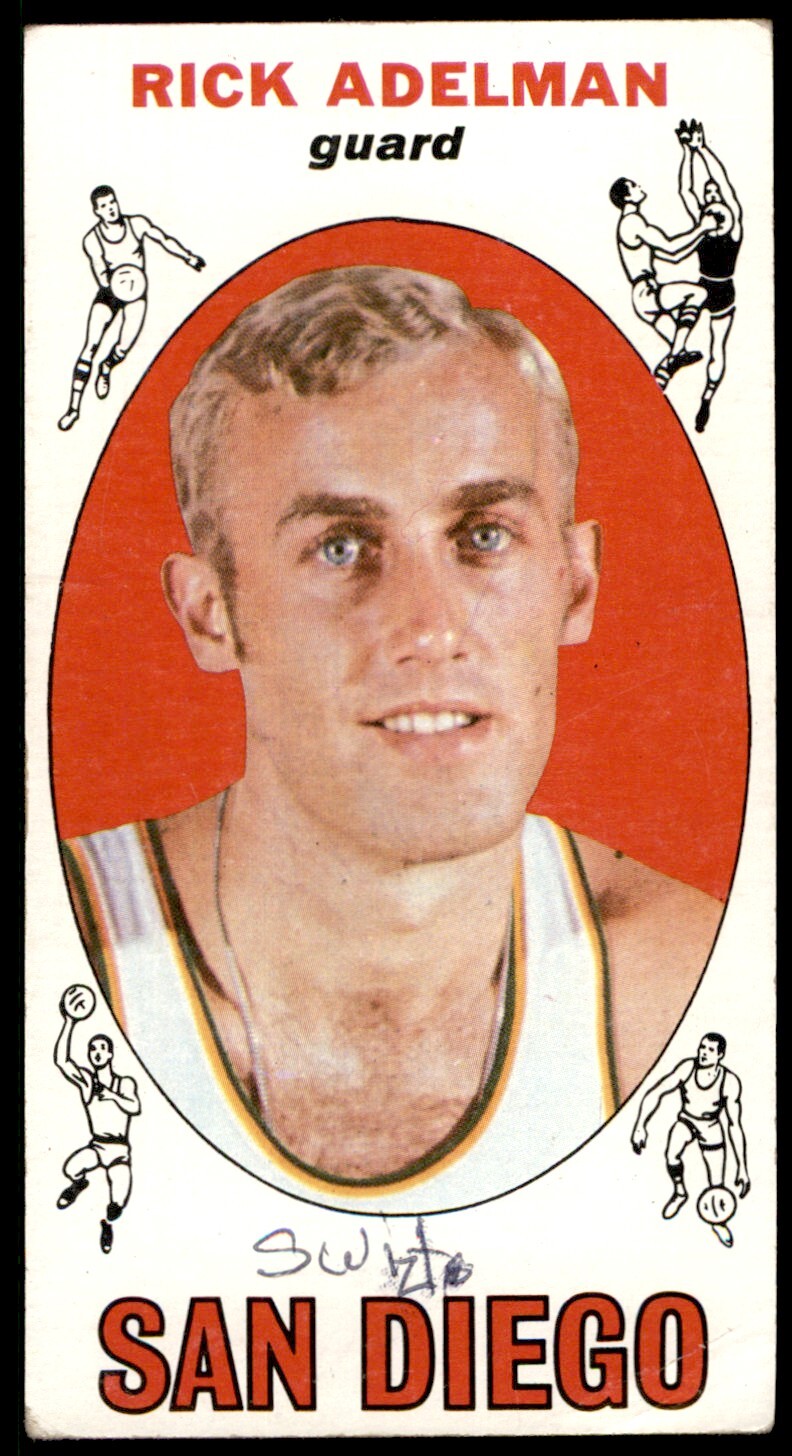 1969-70 TOPPS RICK ADELMAN RC SAN DIEGO ROCKETS #23B WRITING ON FRT | eBay