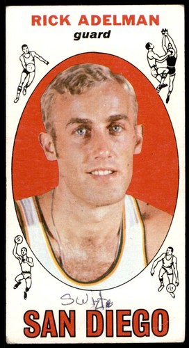 1969-70 TOPPS RICK ADELMAN RC SAN DIEGO ROCKETS #23B WRITING ON FRT | eBay