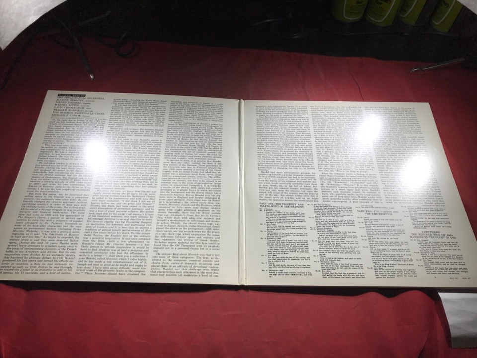 T3-50 GEORGE FREDRICK HANDEL Messiah ... PHILADELPHIA ORCHESTRA ...