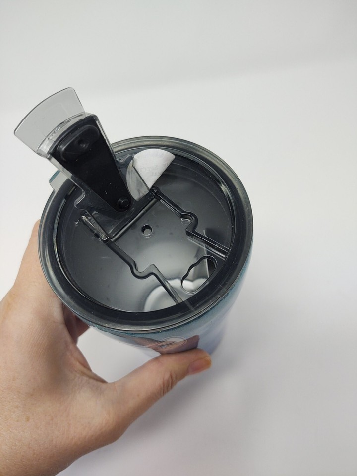 NEW 20 oz Double-Wall Insulated Cup Locking lid Tumbler Cow Crown Blue ...