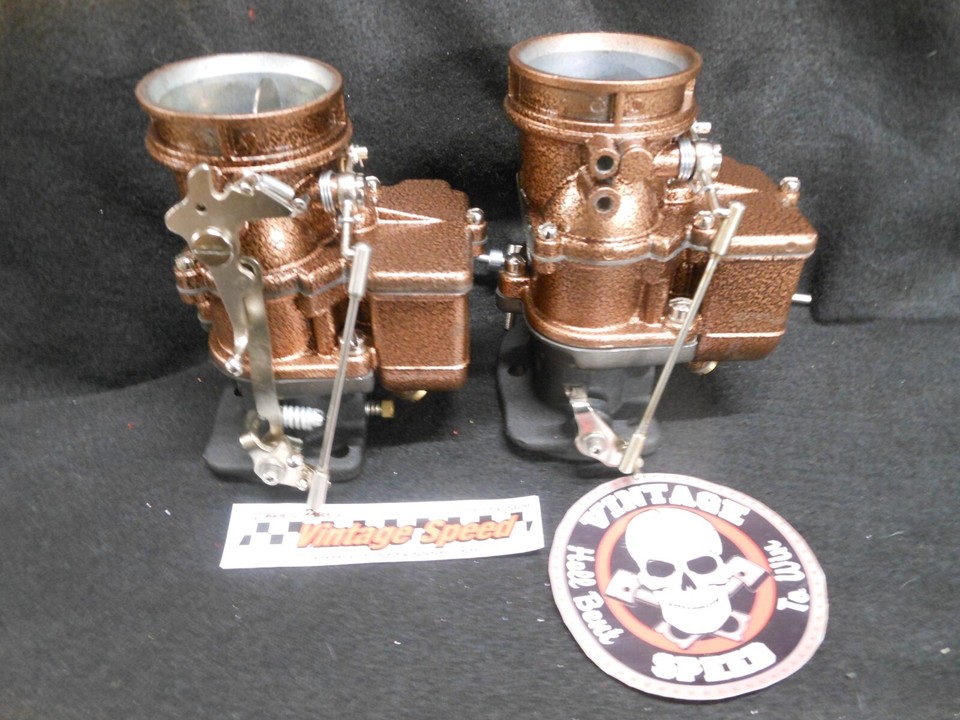 VINTAGE SPEED STROMBERG 97 STYLE CARB SET (COPPER VEIN) HOT ROD ...