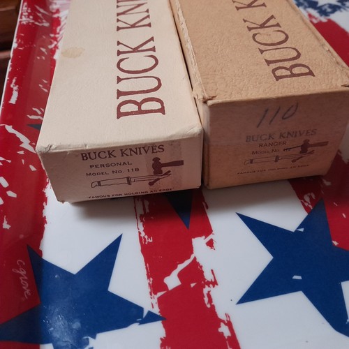Two Old Buck Knives Boxes | eBay