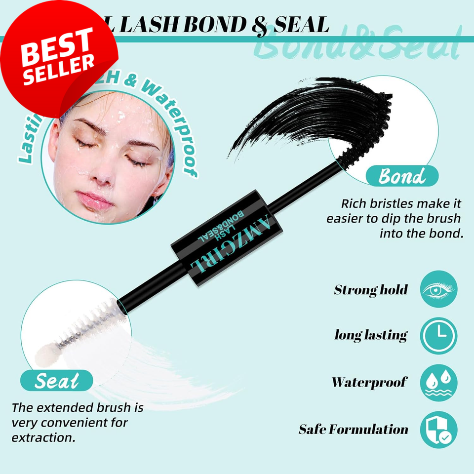 Lash Extension Kit 320pcs Individual Clusters Bond Seal Remover ...